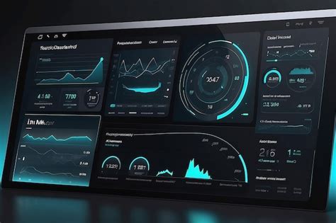 Premium Photo Futuristic Dashboard UI