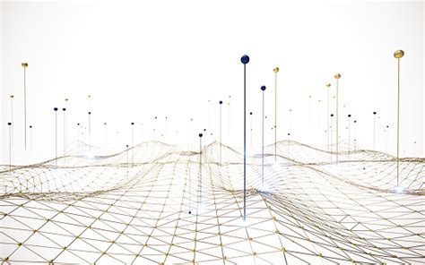 3d Rendering Big Data Visualization Digital Data Threads Plot Network