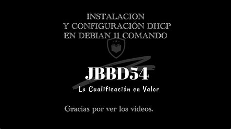 instalación y configuración de dhcp en debian YouTube