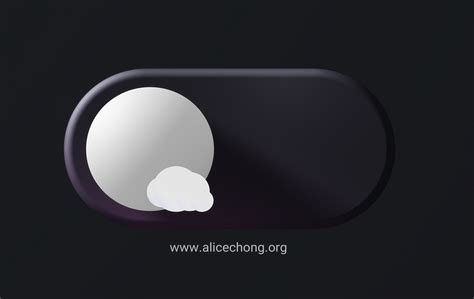 interactive light mode dark mode button on spline 3d by alice chong on