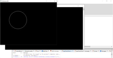 C Codeblocks Isnt Showing Graphics Window Stack Overflow