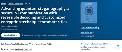 Pdf Advancing Quantum Steganography A Secure Iot Communication With