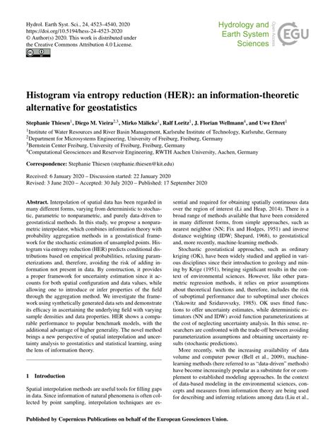 pdf histogram via entropy reduction her an information theoretic