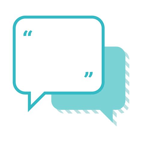 Chat Box With Quotation Brochure Element Design Online Conversation