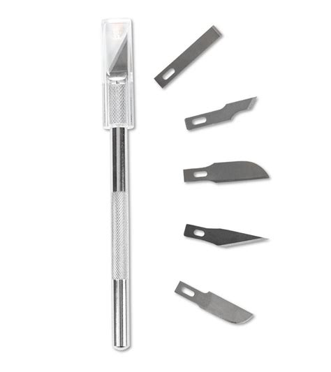 No 1 Scalpel Cutter With 6 Blades For Model Making And Diy