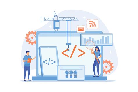 engineer and developer with laptop and tablet code cross platform