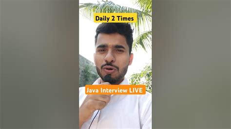 Java Interview Preparation Live With Aadi Aadiandjava Live Java