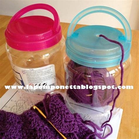 Yarn Dispenser Containers Recycled Container Portable Yarn Holders