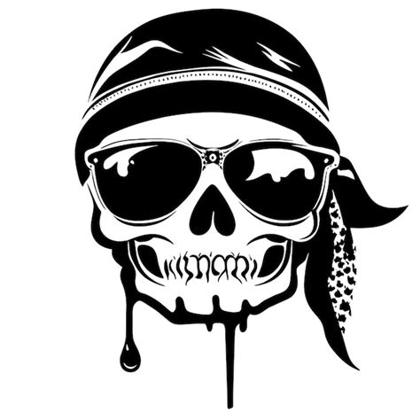Premium Vector Retro Stylish Sugar Skull Hand Drawn Flat Stylish Mascot Cartoon Character