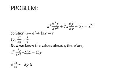 Cauchy Eular Differential Equation Pptx