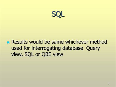 Ppt Qbe And Sql Powerpoint Presentation Free Download Id 6619048