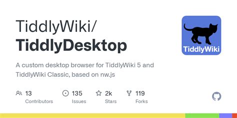 GitHub TiddlyWiki TiddlyDesktop A Custom Desktop Browser For TiddlyWiki And TiddlyWiki