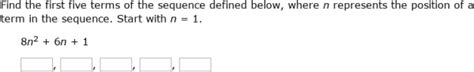 IXL Evaluate Variable Expressions For Sequences Higher Maths Practice