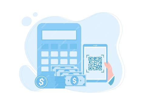 Premium Vector Make A Payment Transaction By Scanning The Qr Code Trending Concept Flat