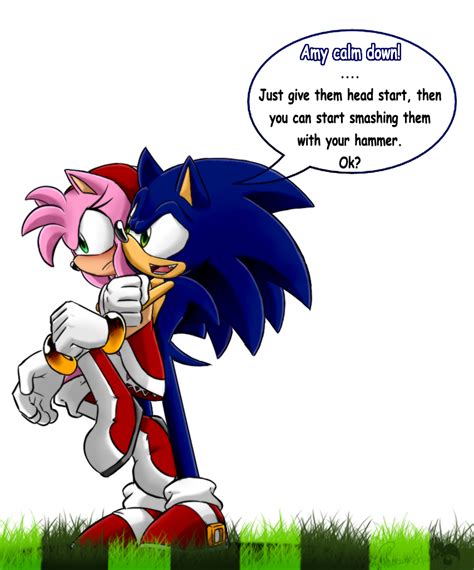 Sonamy So Cute ~ Sonic X Amy ~ Pinterest Head Start Funny