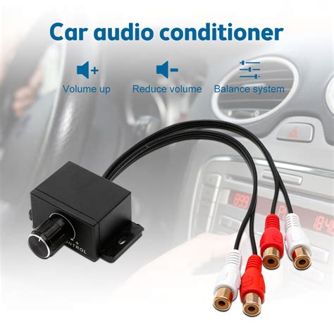Car Power Amplifier Audio Regulator Rca Gain Level Volume Control Subwoofer Equalizer Crossover