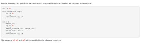 Solved For The Following Two Questions We Consider This Chegg