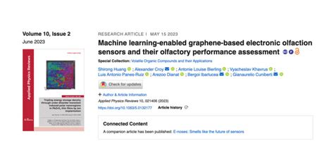 machine learning enabled graphene based electronic olfaction sensors