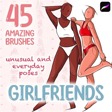 Procreate Couple Poses Brushes Procreate Figure Procreate Etsy