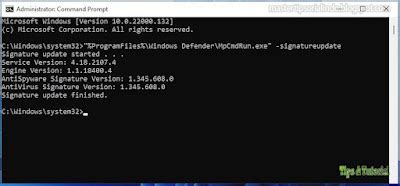 Memperbaiki Windows Security Error Code X The Definition Updates Could Not Be