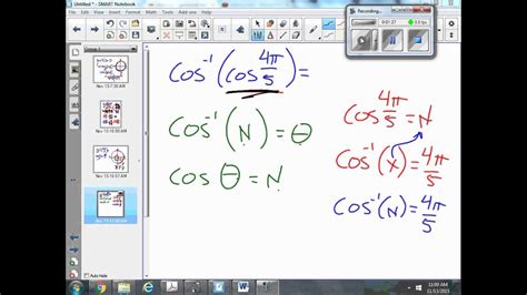 Inverse Trig Composite Functions Youtube