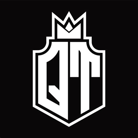 Qt Logo Monogram Design Template 16805526 Vector Art At Vecteezy