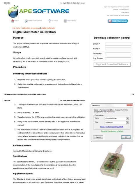 Pdf Free Digital Multimeter Calibration Procedure Dokumen Tips