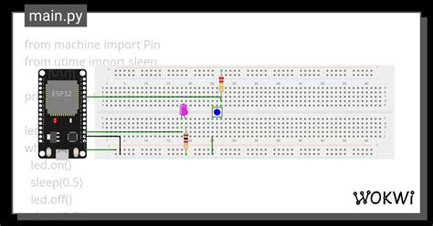 Micropython Blink Esp32 Copy Wokwi Esp32 Stm32 Arduino Simulator