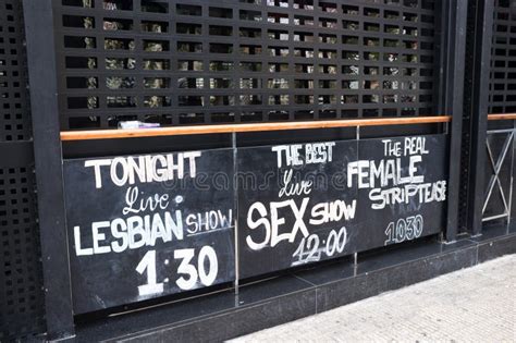 Sex Show Billboard Stock Photo Image Of Show Prostitution