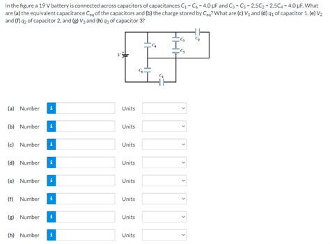 Solved In The Figure A 19 V Battery Is Connected Across Chegg Com