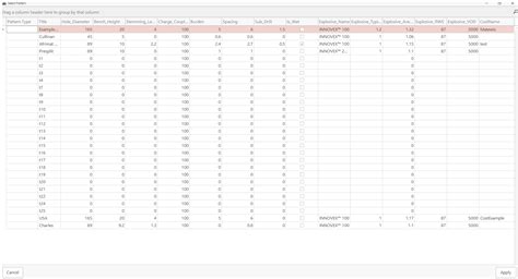 Pattern Toolbar