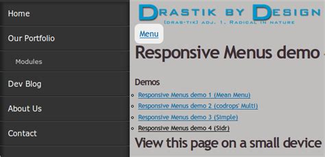 responsive menus