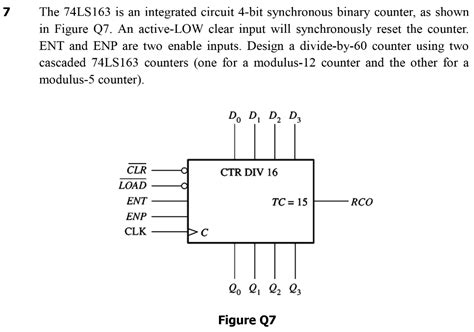 Solved The 74ls163 Is An Integrated Circuit 4 Bit