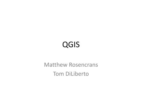 Ppt Qgis Powerpoint Presentation Free Download Id 3584796