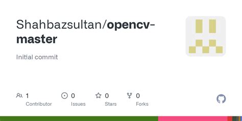 GitHub Shahbazsultan Opencv Master Initial Commit