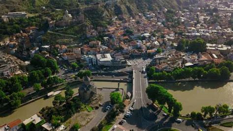 გორგასლის ძეგლი ძველი თბილისი Stockfootage