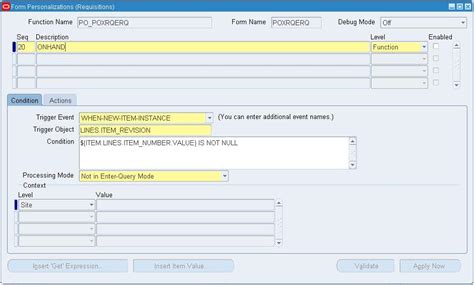 Oracle Inside Displaying Onhand Quantities