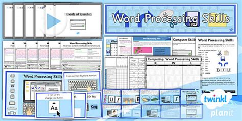 Computing Microsoft Word Skills Ict Activities Unit Pack