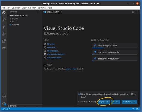 Using The Visual Studio Code Editor — Cs A1140 Instructions Documentation