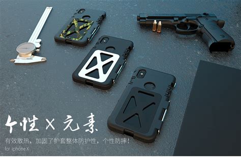 Armor King Iron Man Luxury Shockproof Stainless Steel Aluminum Metal F Armor King Case