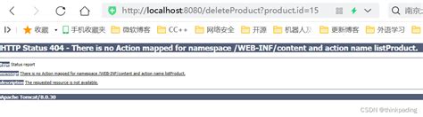 struts2使用注解时报错there is no action mapped for namespace web inf content