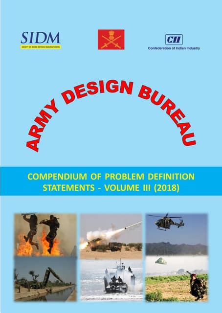 Compendium Of Problem Definition Statements Volume Iii 2018 Pdf