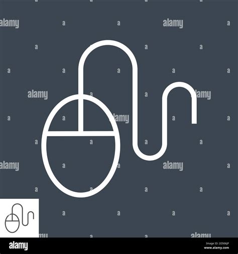 Computer Mouse Line Icon Stock Vector Image And Art Alamy