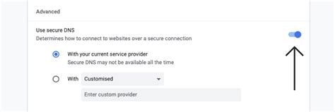 how to turn off dns over in web browsers