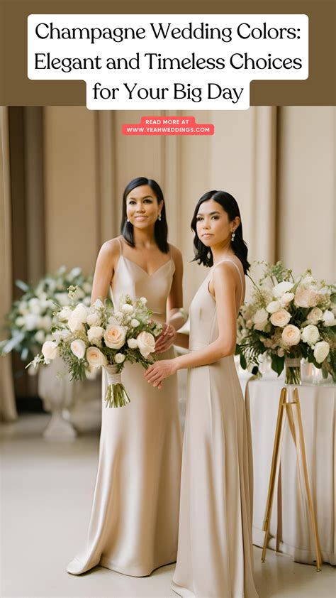 Champagne Wedding Colors Elegant And Timeless Choices For Your Big Day