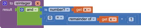check if number is an integer mit app inventor help mit app