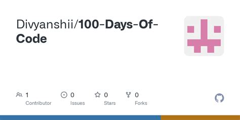 Github Divyanshii Days Of Code