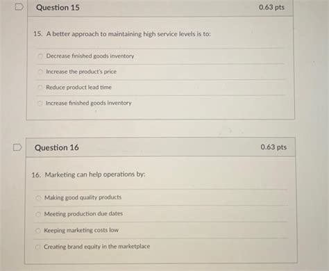 Solved Question 15 0 63 Pts 15 A Better Approach To