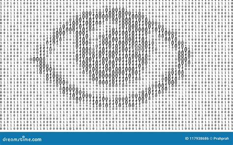 gradient binary code digits background stock vector illustration of