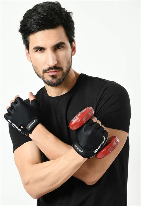 Buy Shifter Exercise Gym Gloves For Men Workout With Wristcross